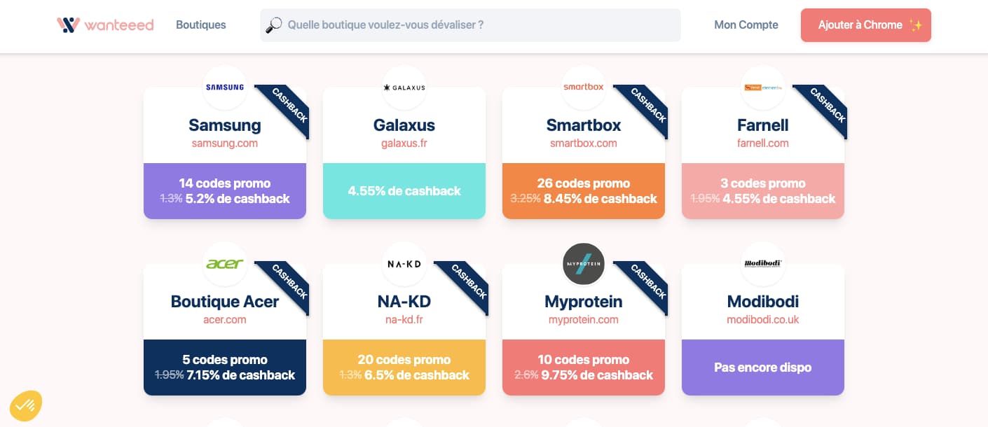 Wanteeed Avis : À Lire avant d’utiliser le Cashback